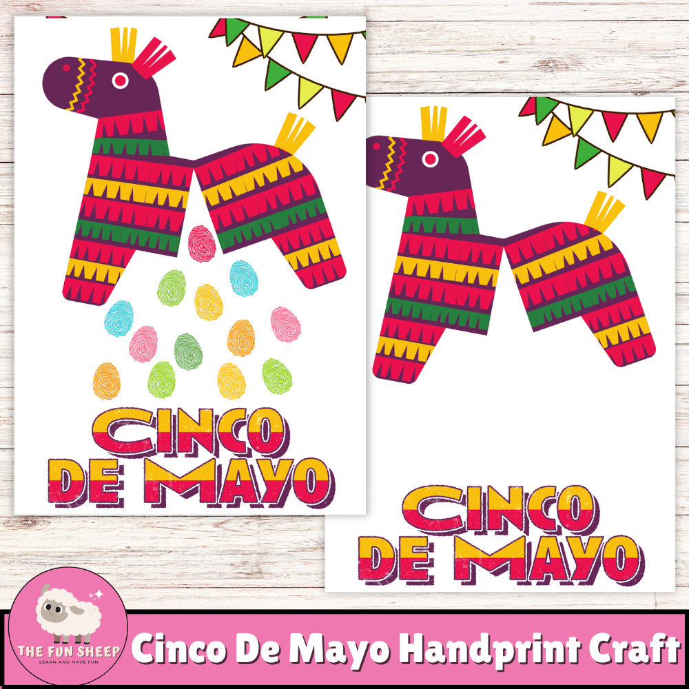 Cinco De Mayo Handprint Craft, Art | Cinco De Mayo Activities for PreK ...