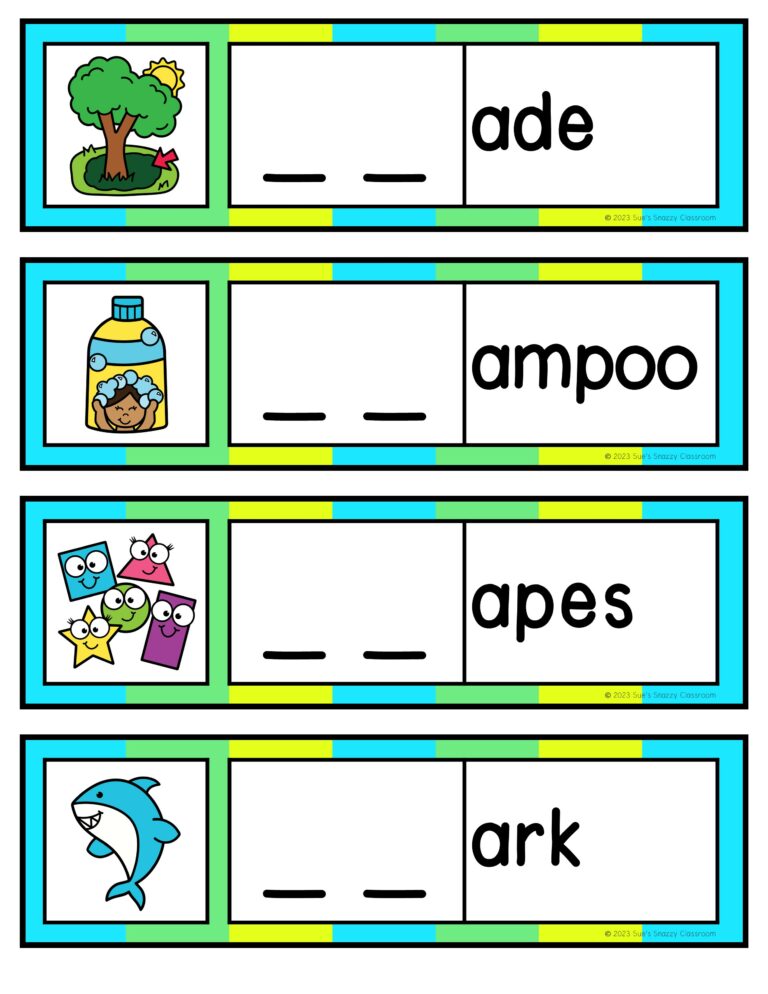 Beginning and Ending Digraph Activity Cards | Write and Wipe Phonics ...