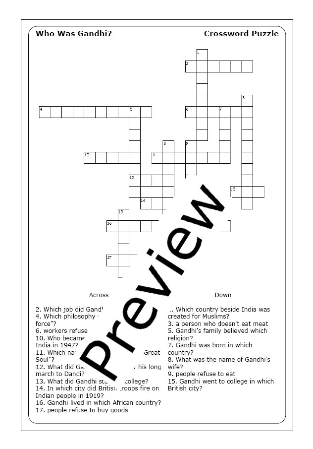 Meachen Rau "Who Was Gandhi?" worksheets | Made By Teachers