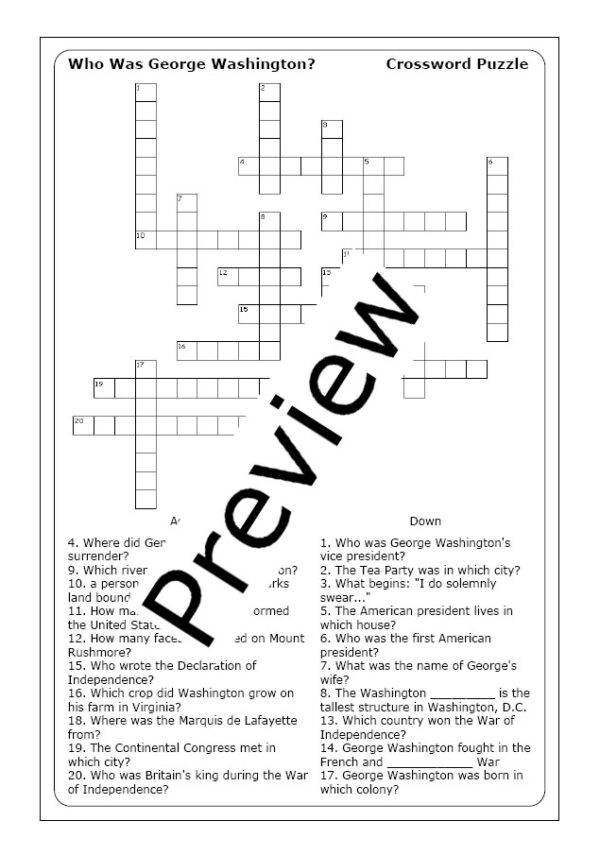 Roberta Edwards "Who Was George Washington?" worksheets | Made By Teachers