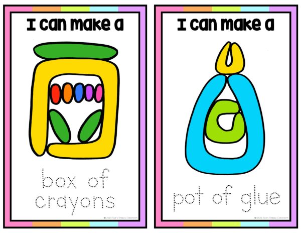 Back to School Playdough Cards and Mats | Fine Motor Skills Practice ...