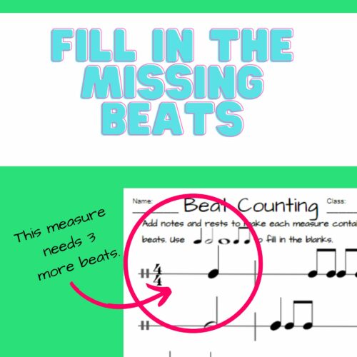 Beat Counting Worksheet Set | Made By Teachers