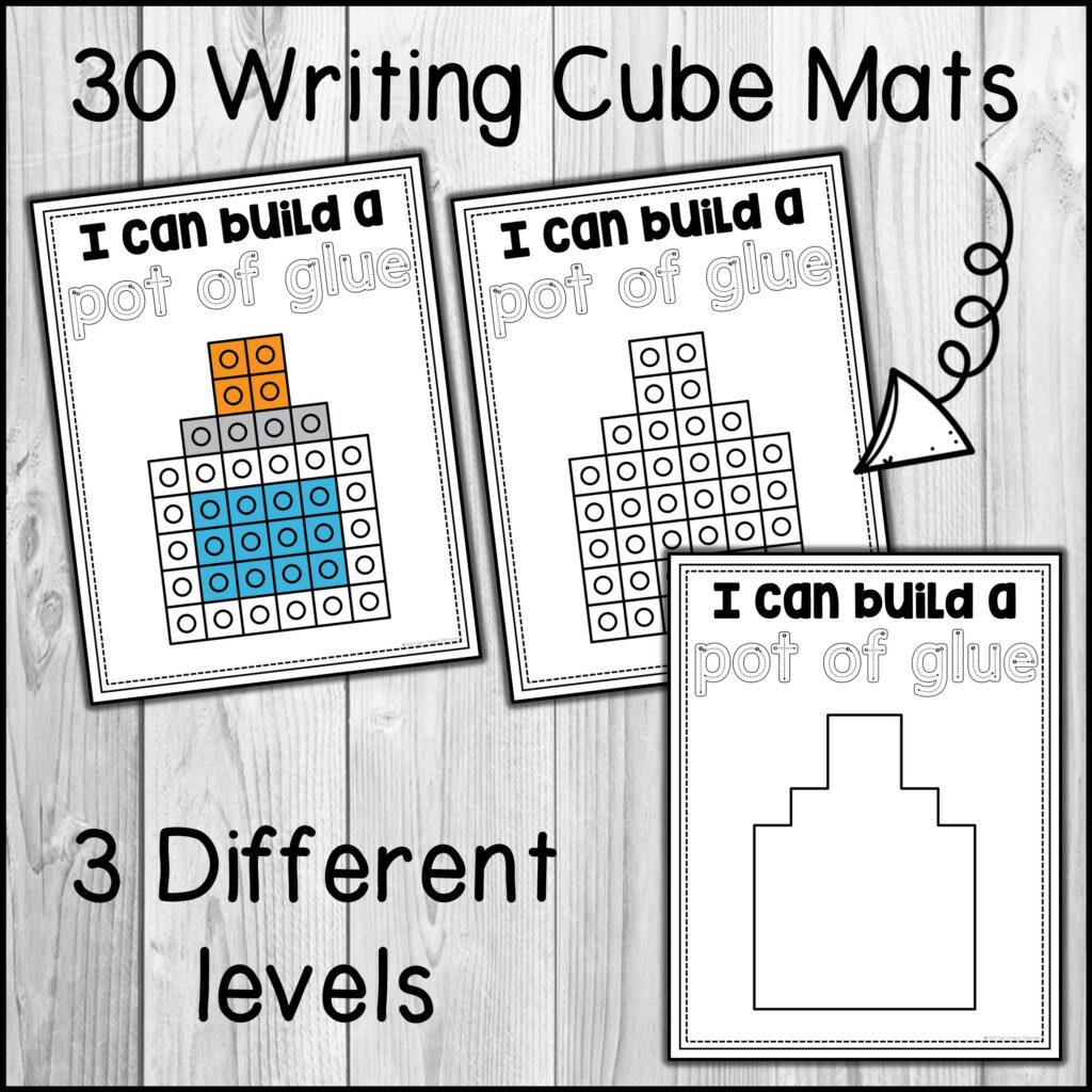Back to School Snap Cubes Activity Mats | Fine Motor Task Cards | Math ...