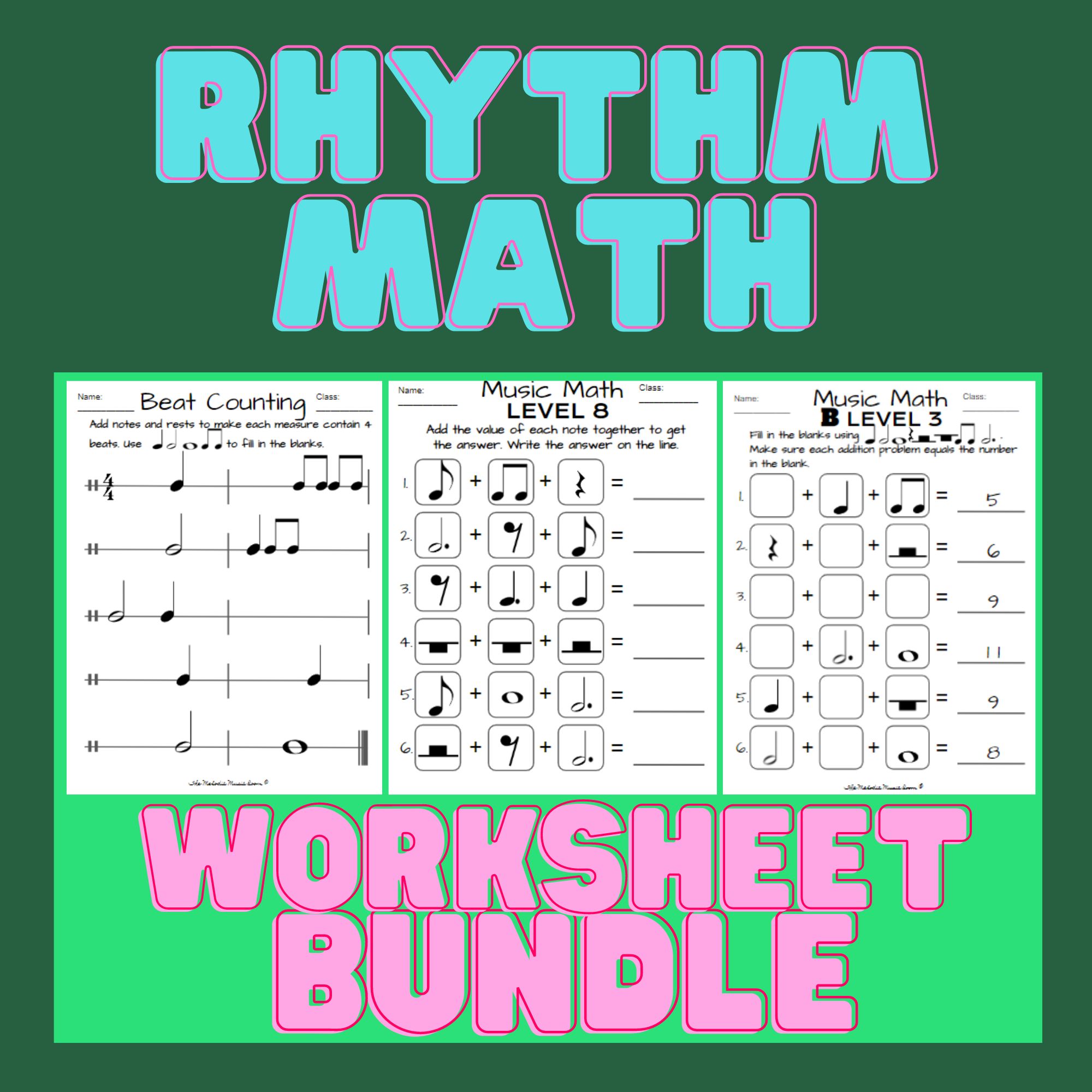 Beat Counting Worksheet Set | Made By Teachers