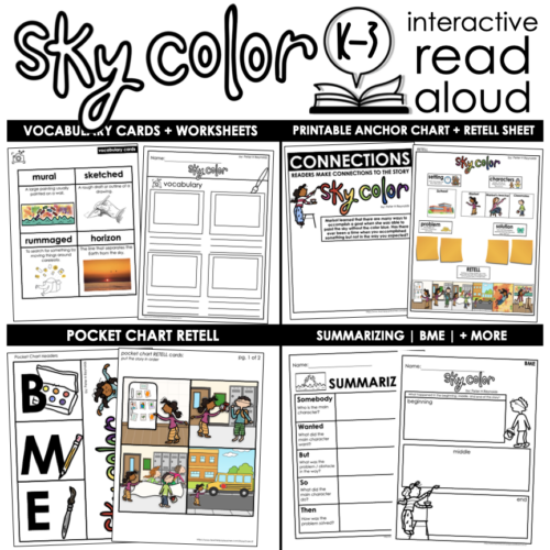 Sky Color by Peter H Reynolds Interactive Read Aloud Activities ...