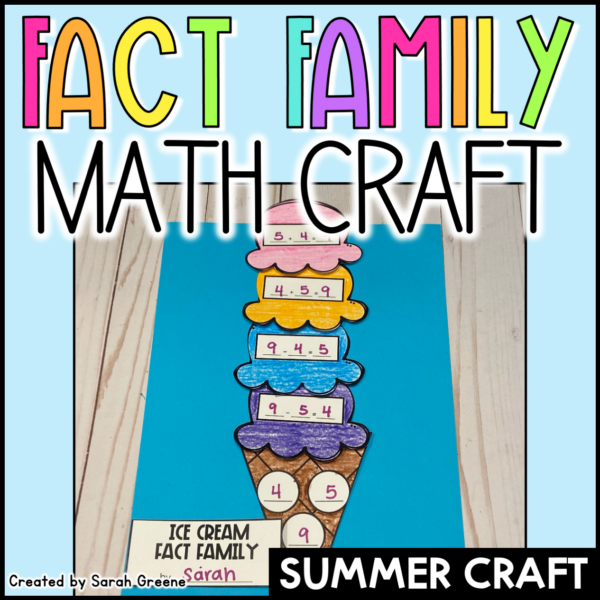 Summer Ice Cream Fact Family Craft | Made By Teachers