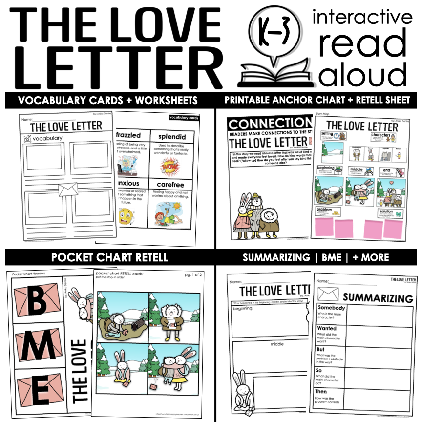 The Love Letter Craft + Interactive Read Aloud | Valentine's Day ...