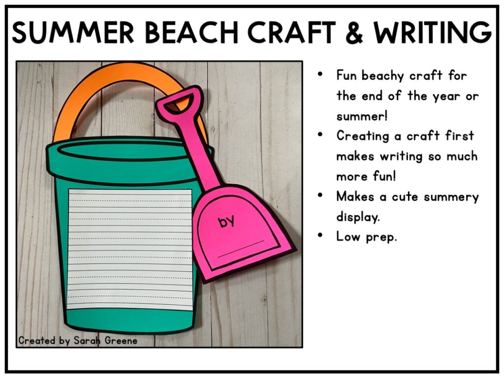 Summer Beach Bucket Craft | Made By Teachers
