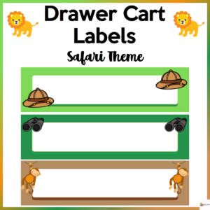 Safari Theme Decor Bundle Name Tags and Labels | Made By Teachers