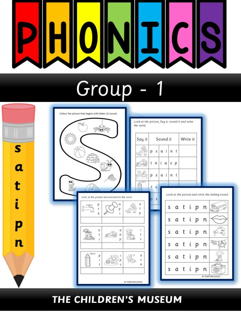 PHONICS - GROUP 1 (s, a, t, i, p, n) | Made By Teachers