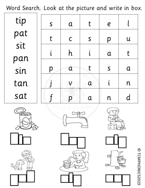 PHONICS - GROUP 1 (s, a, t, i, p, n) | Made By Teachers
