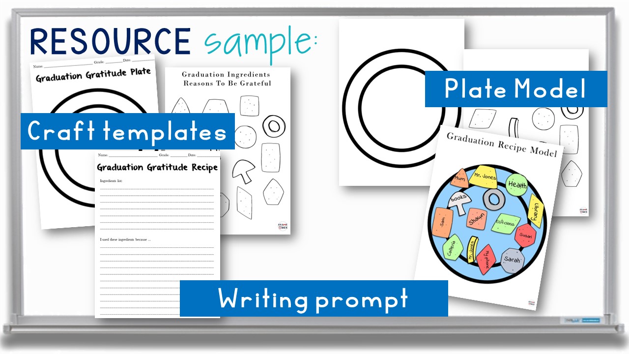 Graduation Craft - End of the School Year SEL Writing Gratitude ...