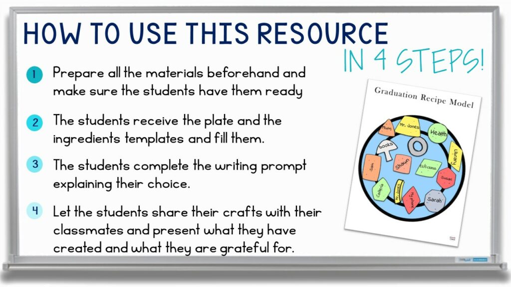 Graduation Craft - End of the School Year SEL Writing Gratitude ...