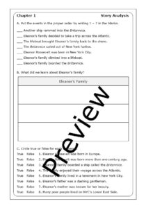 Gare Thompson "Who Was Eleanor Roosevelt?" worksheets | Made By Teachers
