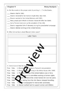 Gare Thompson "Who Was Eleanor Roosevelt?" worksheets | Made By Teachers