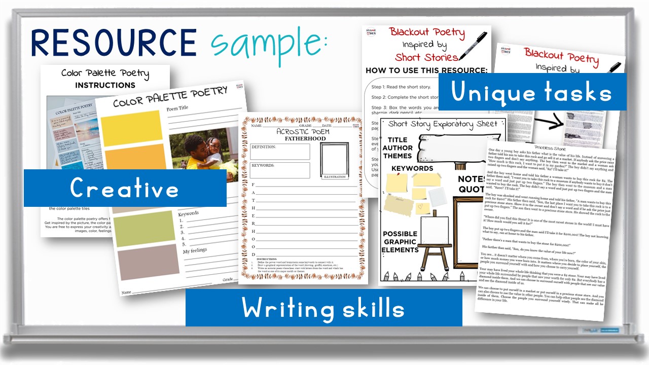 Father's Day Poetry Writing Activities - Poem Templates - Print and ...