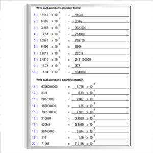 Writing in Scientific Notation Algebra1 MATH | Made By Teachers