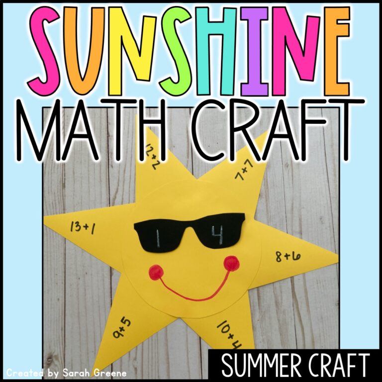 Summer Sunshine Math Craft | Made By Teachers