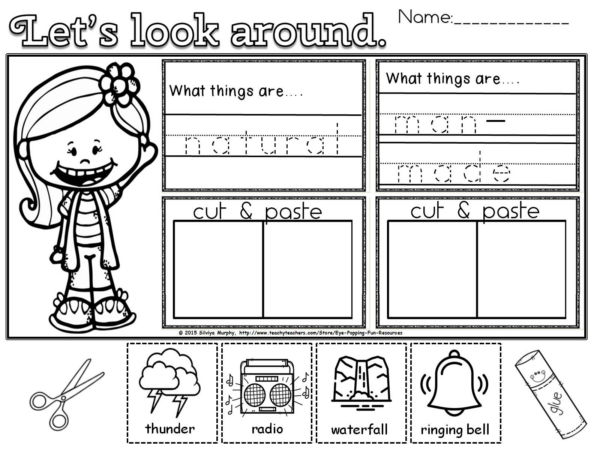 man madeMan-made and natural resources sort | Made By Teachers