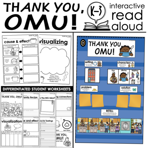 Thank You Omu Interactive Read Aloud | Sequencing Craft | Gratitude ...