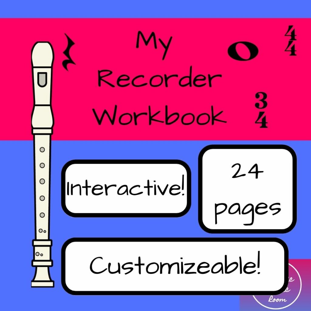 Recorder Workbook | Made By Teachers