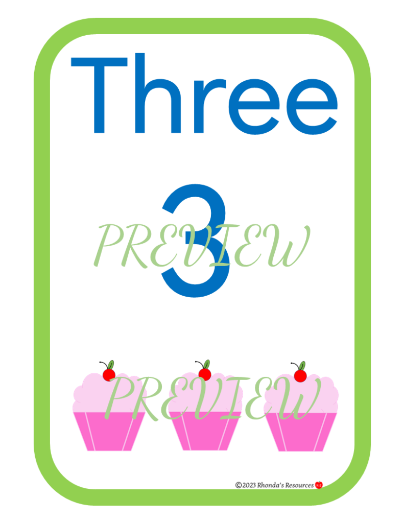 Number Posters With Cupcakes 0-20 Room Décor | Made By Teachers