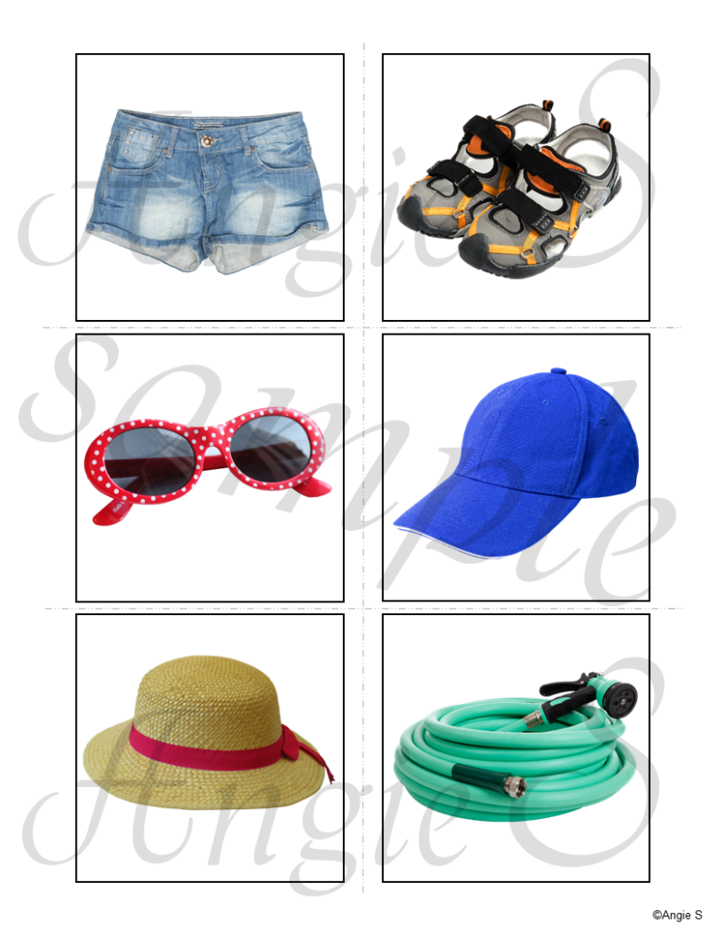 Summer Vocabulary Flashcards for Speech Therapy and ESL | Made By Teachers