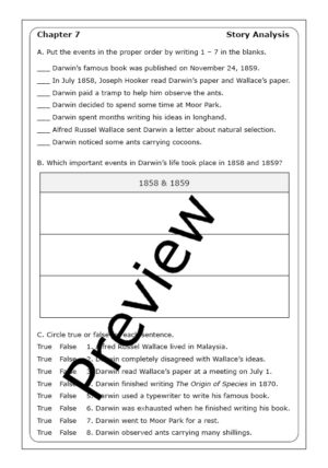Deborah Hopkinson "Who Was Charles Darwin?" worksheets | Made By Teachers