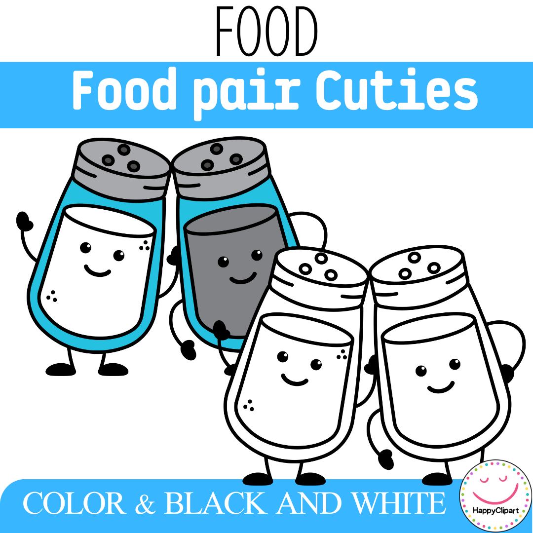 Food Pair Cuties Clipart MEGA Set | Made By Teachers
