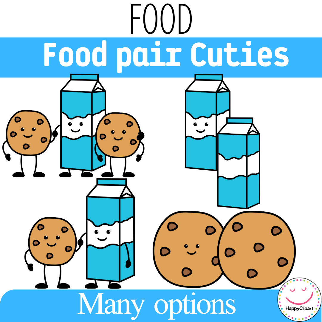 Food Pair Cuties Clipart MEGA Set | Made By Teachers