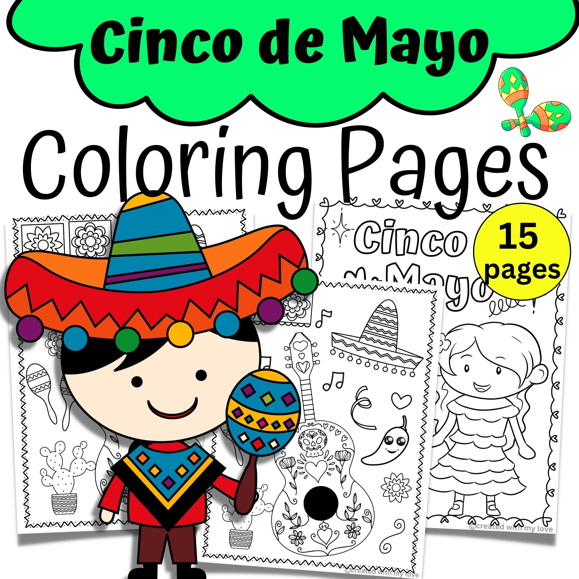 Cinco De Mayo Food Coloring Pages