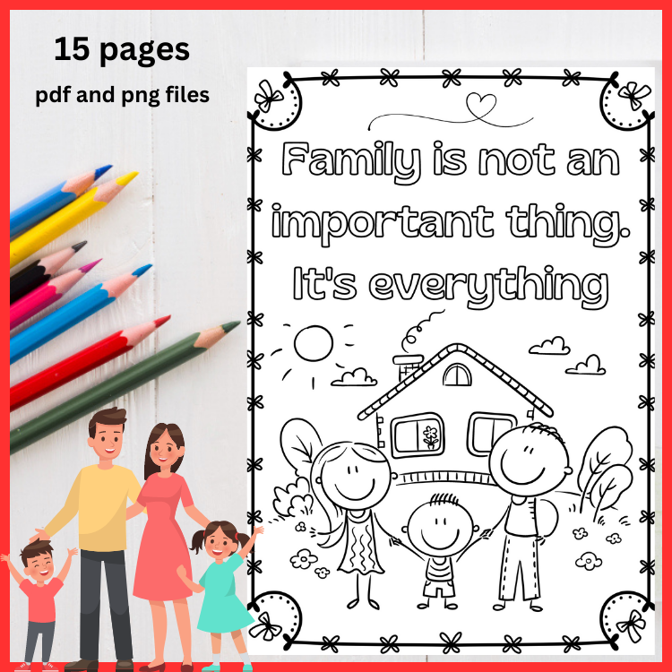 family coloring pages | Made By Teachers
