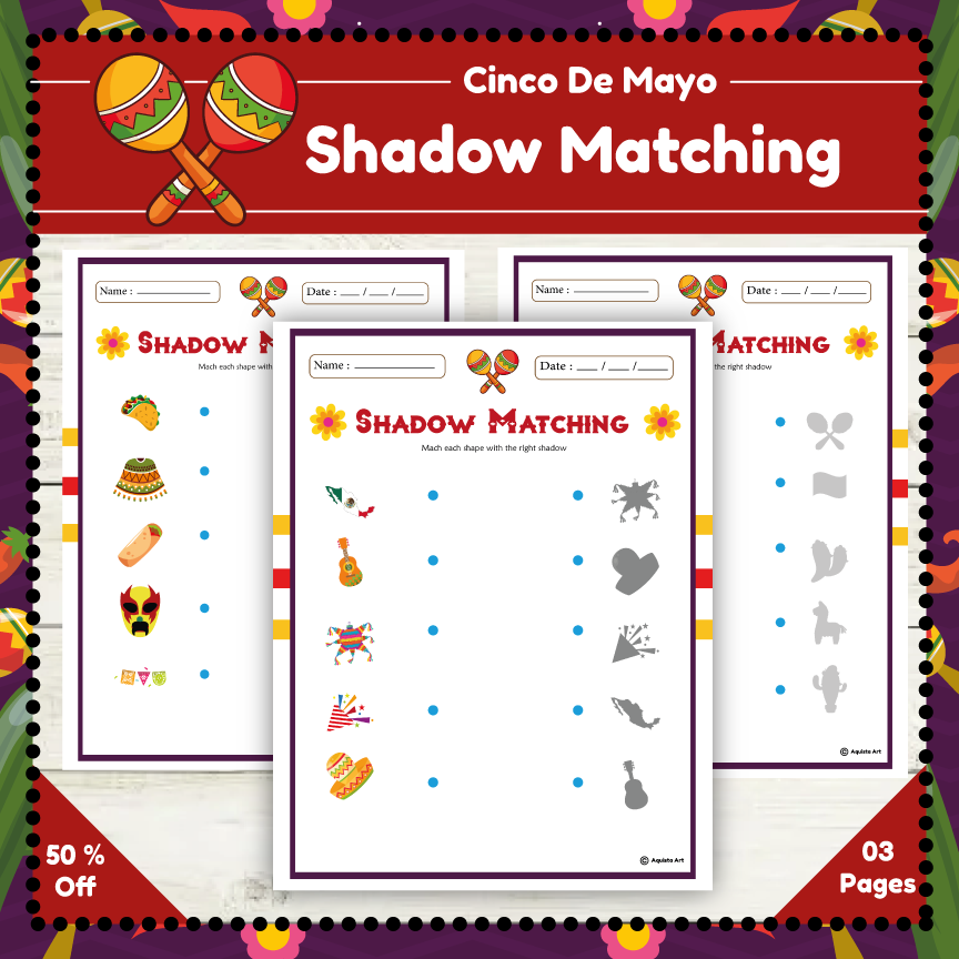 Cinco De Mayo Matching Game Worksheets : Fun and Educational Worksheets ...