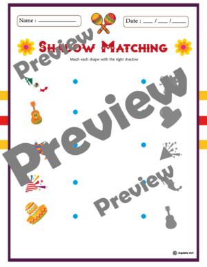 Cinco De Mayo Matching Game Worksheets : Fun and Educational Worksheets ...