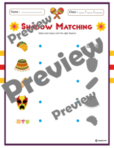 Cinco De Mayo Matching Game Worksheets : Fun and Educational Worksheets ...