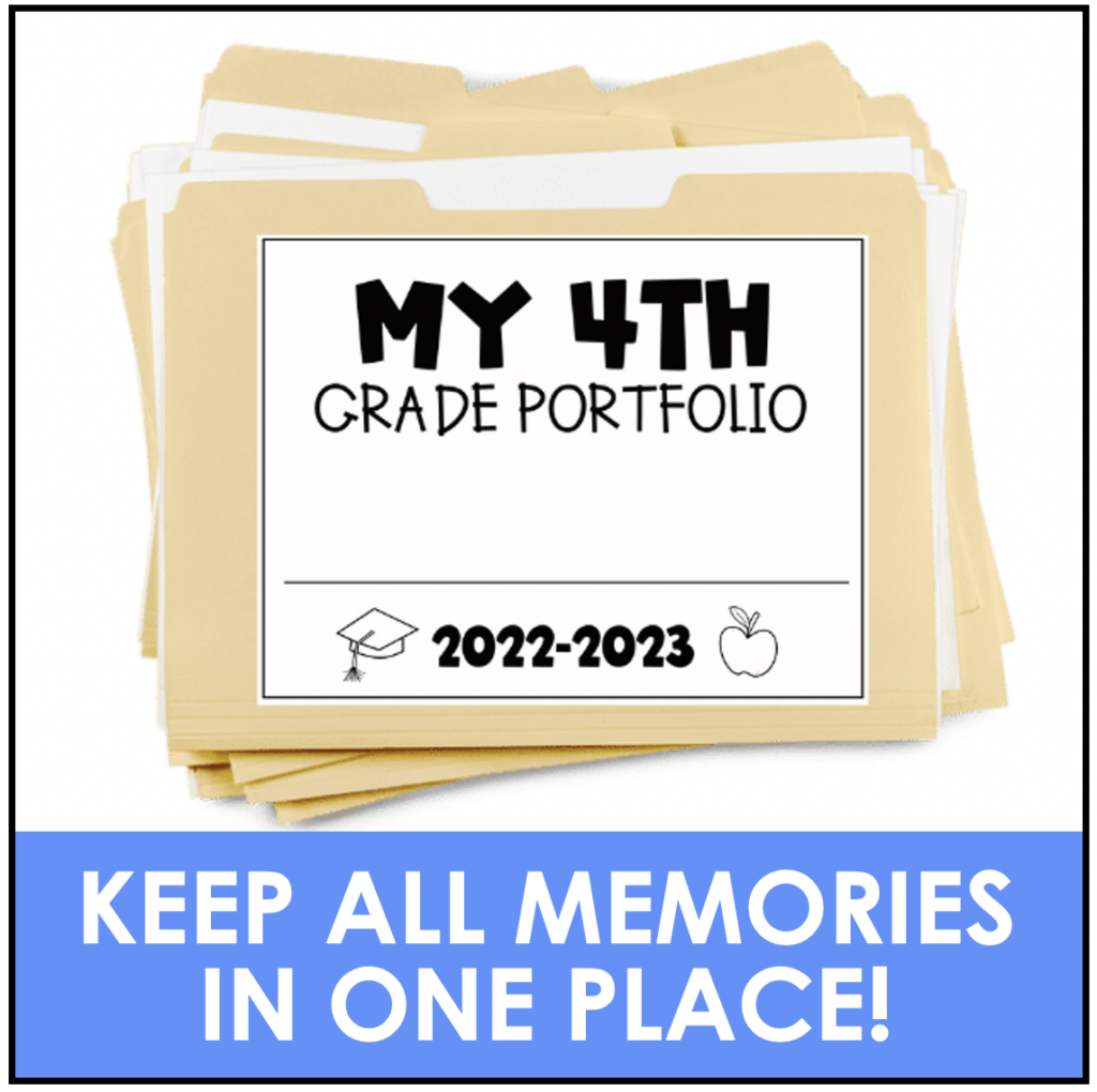 End of Year Portfolio Covers for Memories, Reflections, and Awards ...