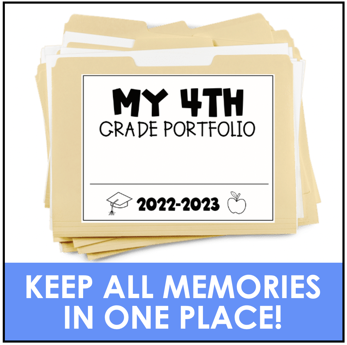 End of Year Portfolio Covers for Memories, Reflections, and Awards ...