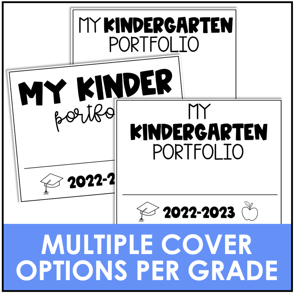 End of Year Portfolio Covers for Memories, Reflections, and Awards ...