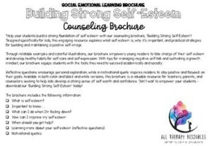 SELF-ESTEEM - Building Strong Self-Esteem for kids - School Counseling ...