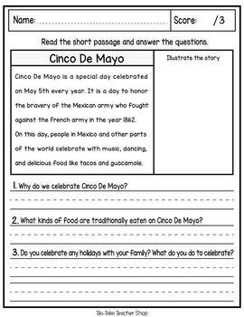 May Reading Journal - May Reading Comprehension Passages | Made By Teachers