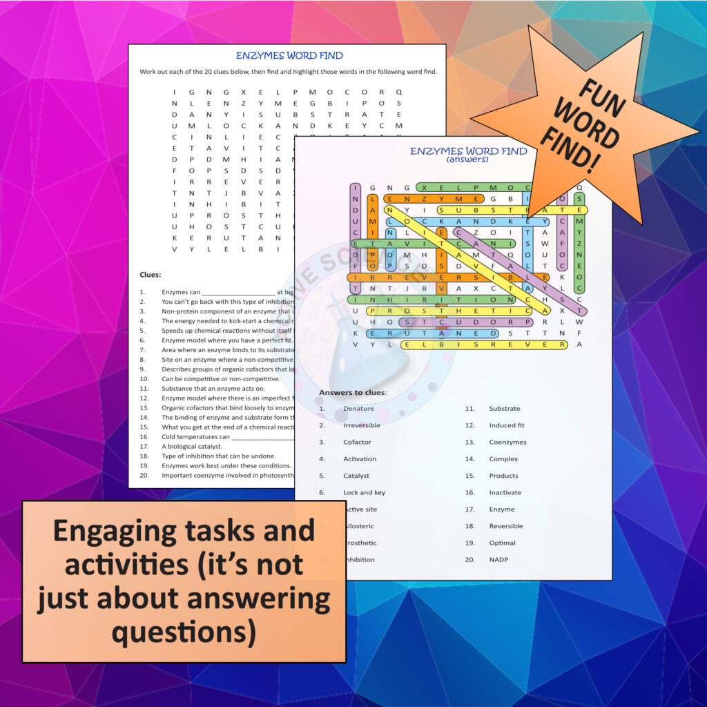 Enzymes as Biological Catalysts (digital worksheets) | Made By Teachers