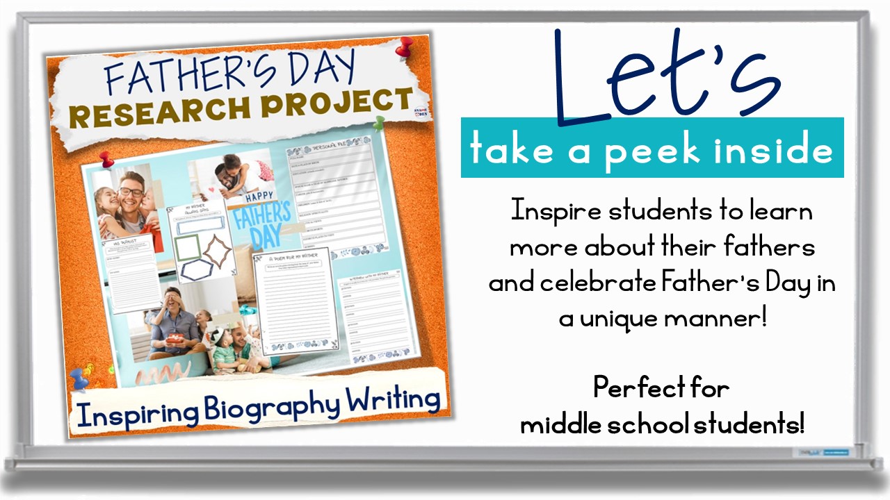 Father's Day Research Project - Biography, Creative Writing - Print and ...