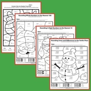 Christmas Math Worksheets 4th Grade | Made By Teachers