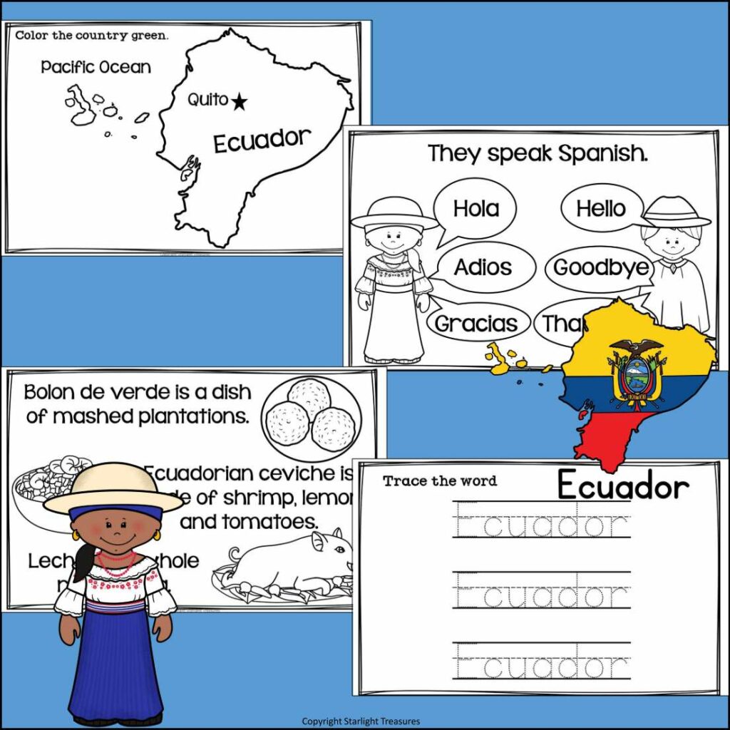 Ecuador Mini Book for Early Readers - A Country Study | Made By Teachers