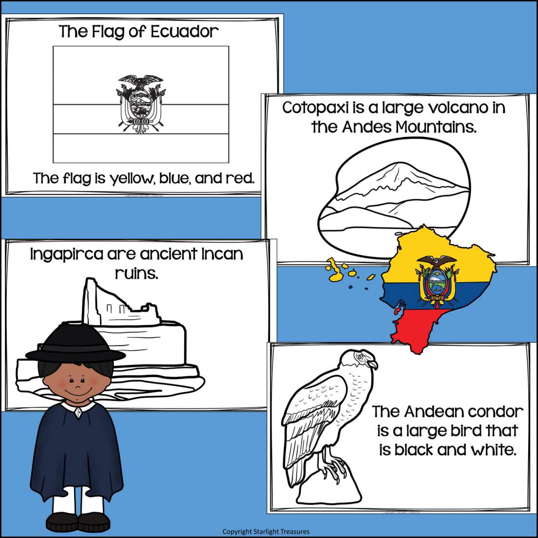 Ecuador Mini Book for Early Readers - A Country Study | Made By Teachers