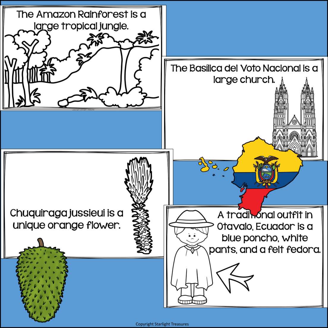 Ecuador Mini Book for Early Readers - A Country Study | Made By Teachers