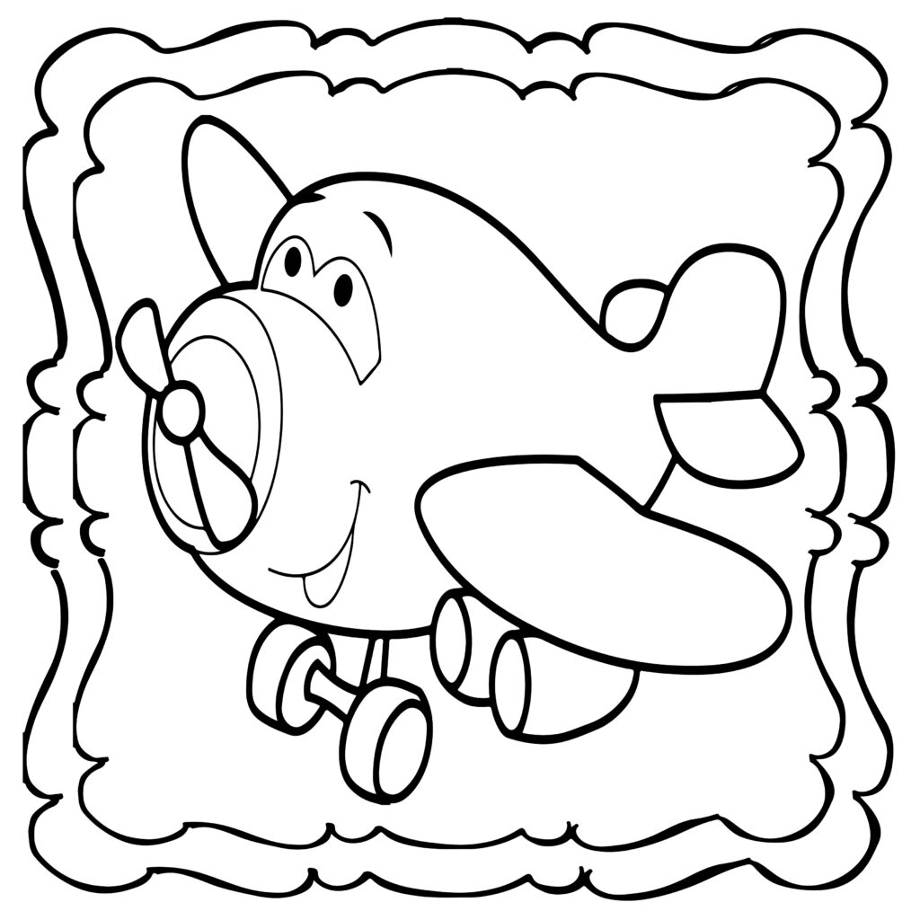 Airplane Coloring Book : Easy and Fun Airplanes Colouring Book for Kids ...