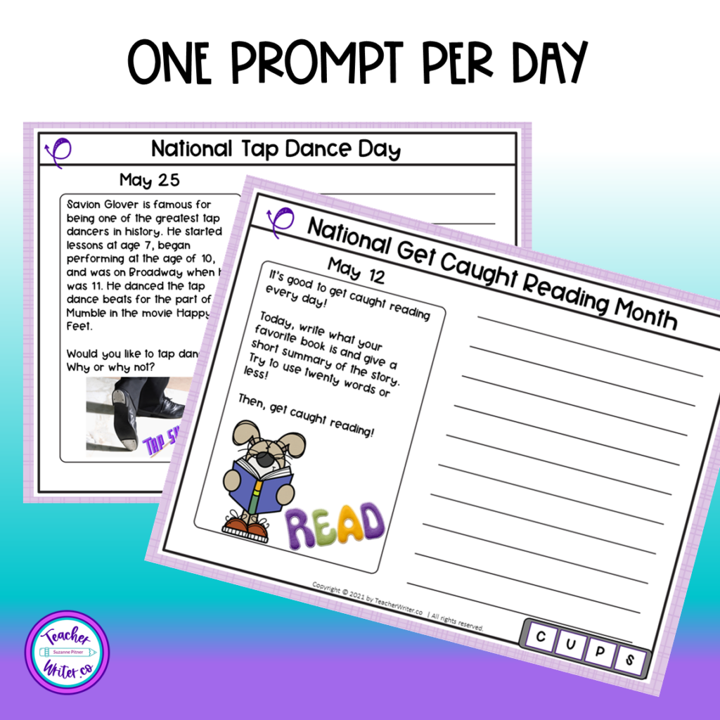 May Daily Writing Journal | Prompts | National Days | Made By Teachers