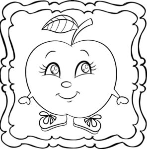 Apple Coloring Book : Easy and Fun Apples Colouring Book for Kids ...