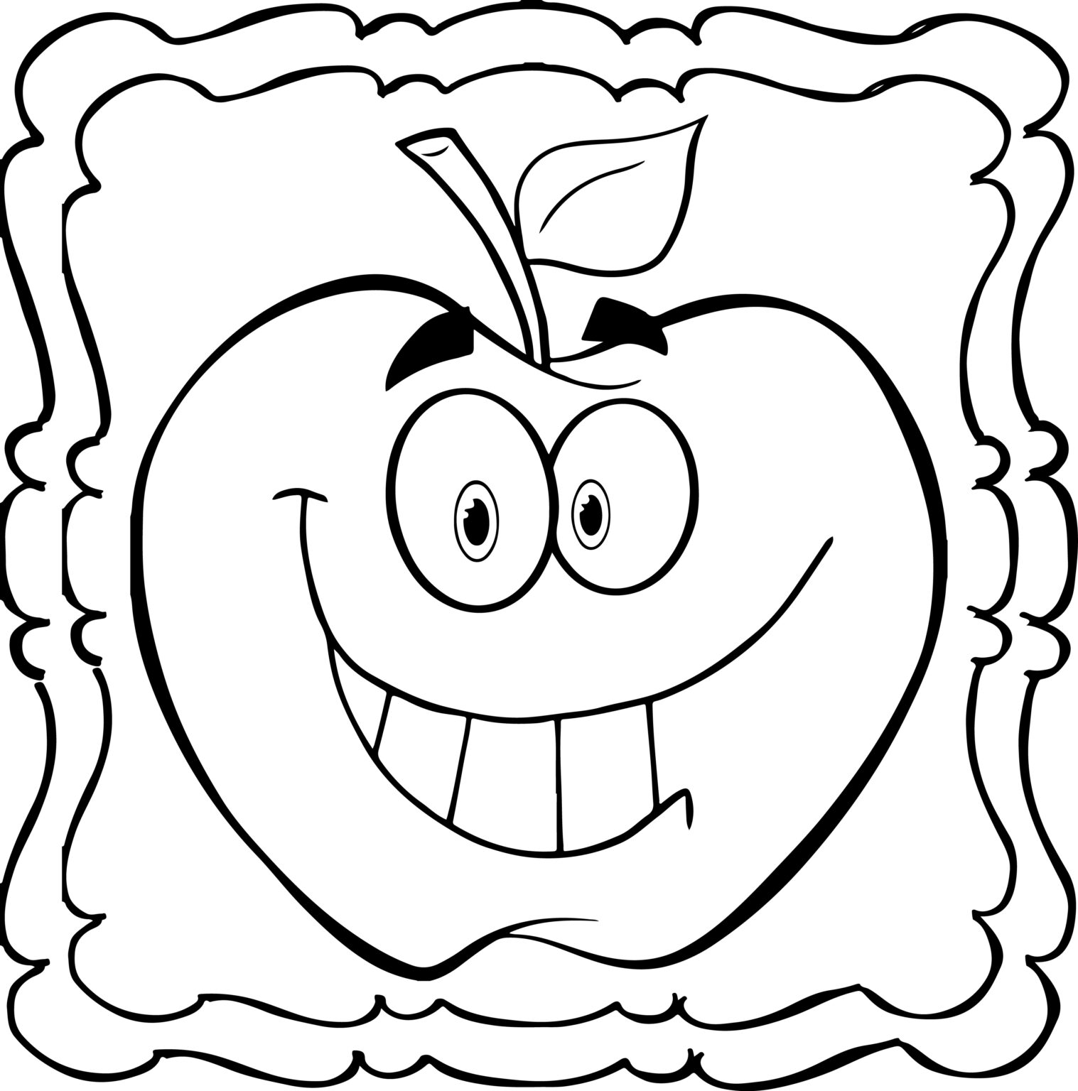 Apple Coloring Book : Easy and Fun Apples Colouring Book for Kids ...